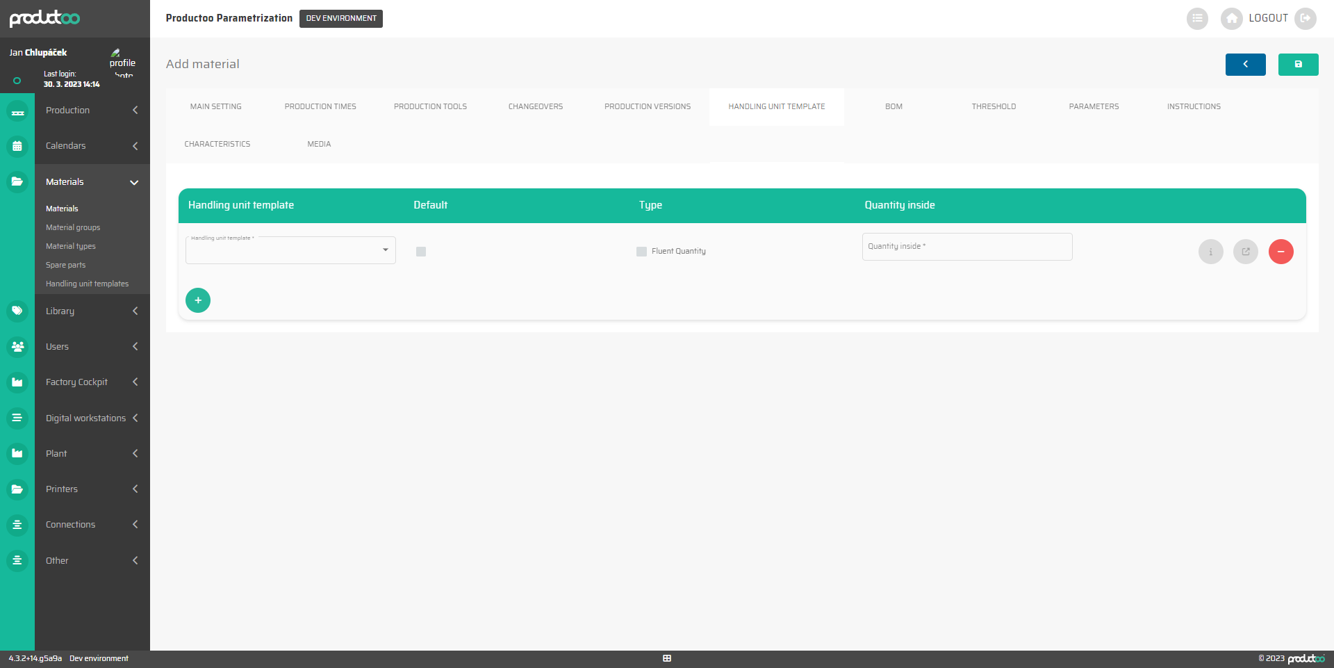 Handling Unit Template