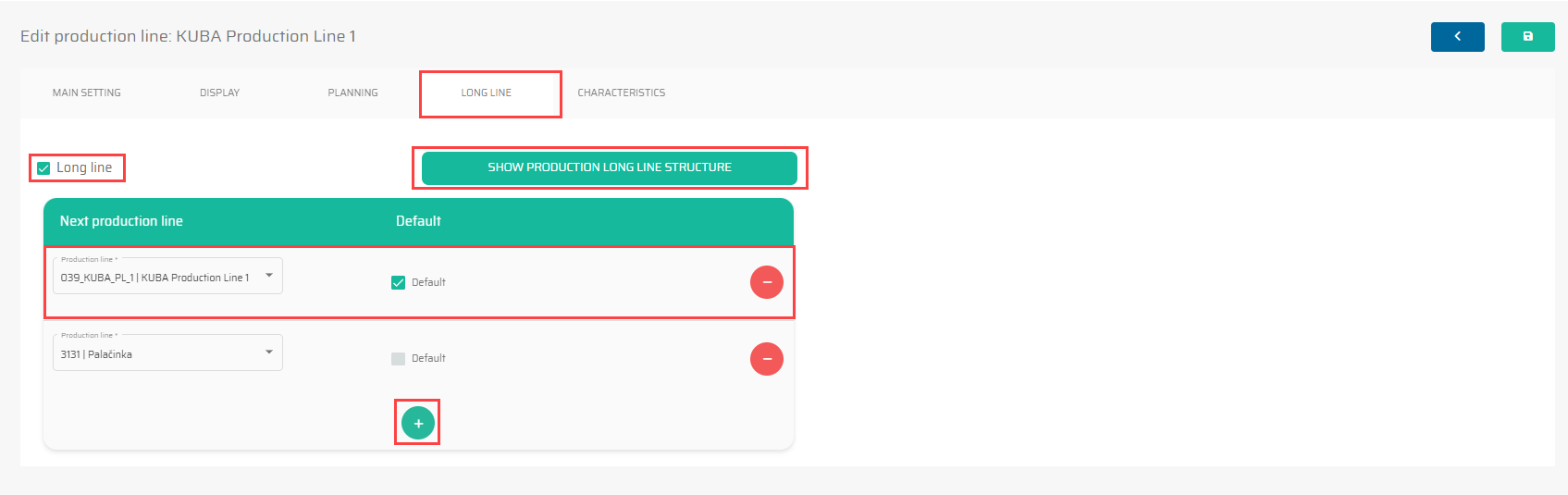 Productio Lines - Long Line
